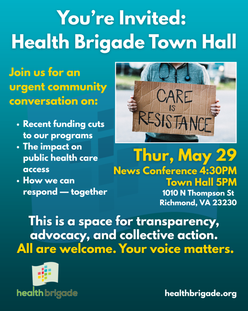 HB Town Hall / MAY 29 @ 4:30 pm - Health Brigade
